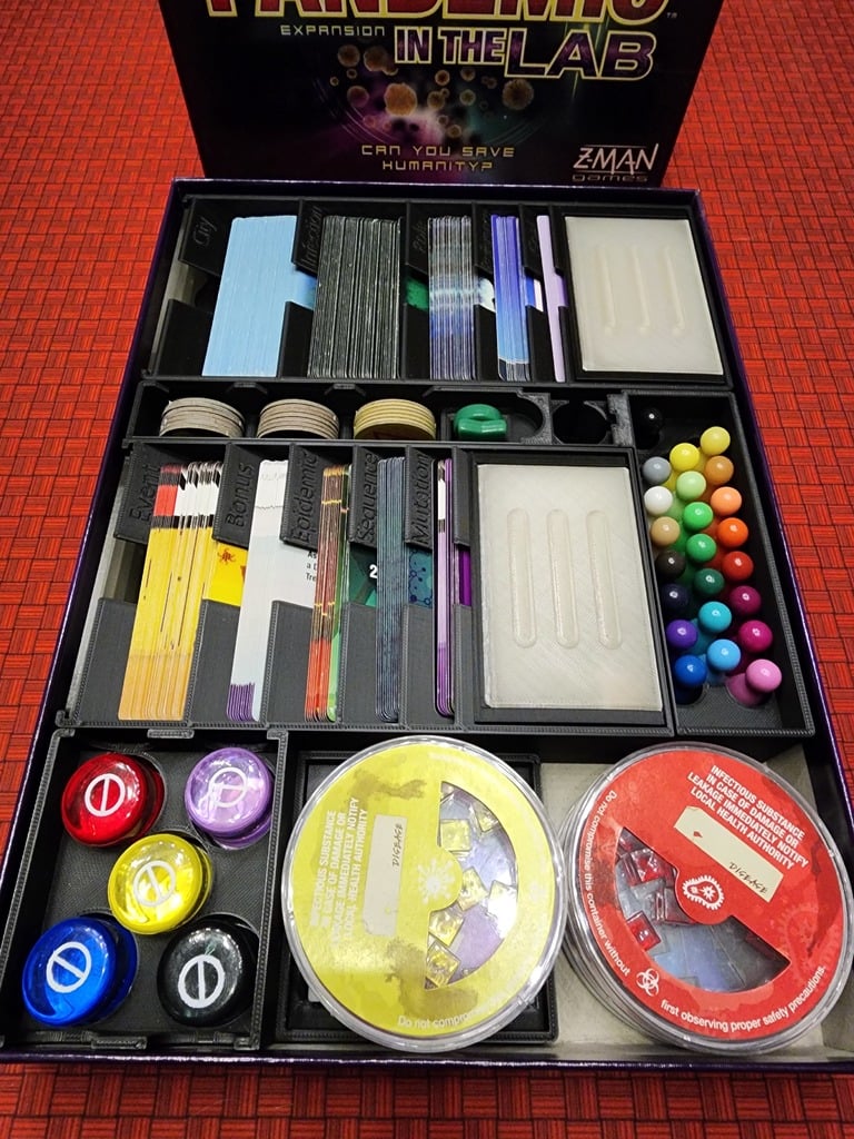 Pandemic Boardgame Insert All Expansions in one - English by Mrgigg ...
