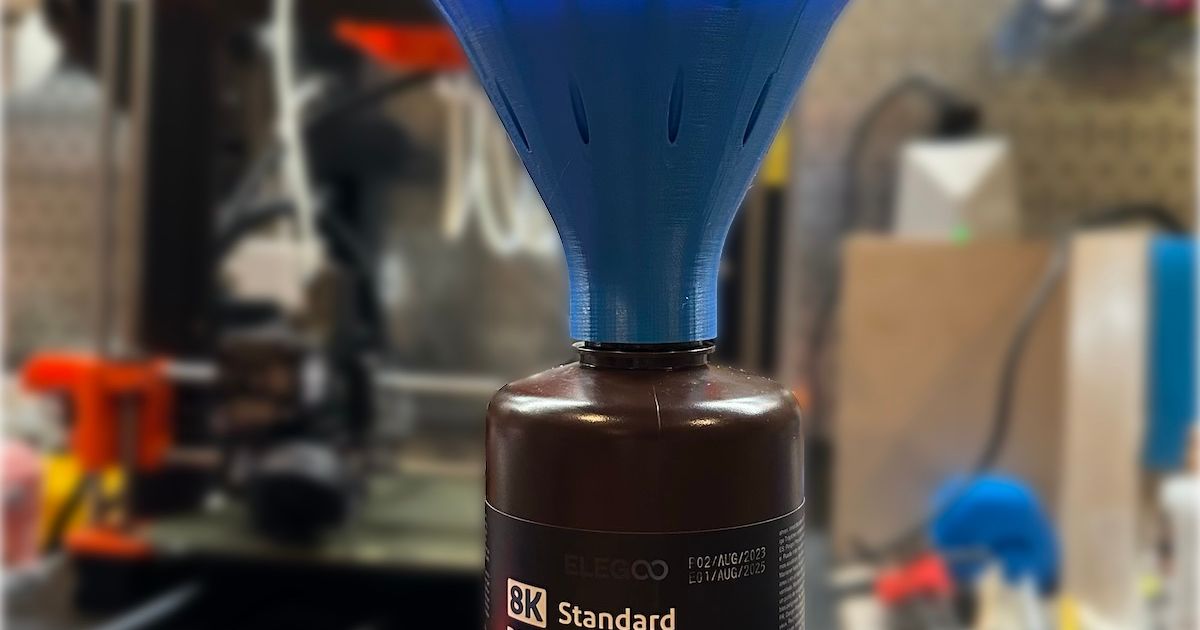 Anycubic and Elegoo Resin Funnel by robotfriend | Download free STL ...