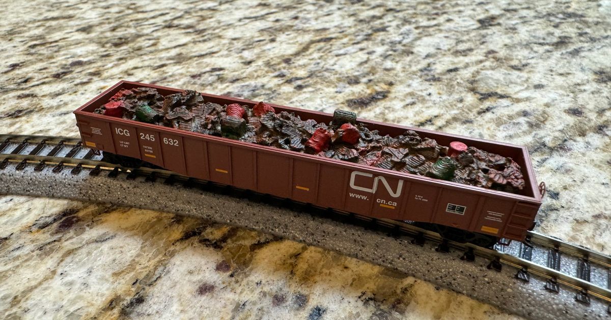 N-Scale Gondola Trash Load by RickM | Download free STL model | Printables.com