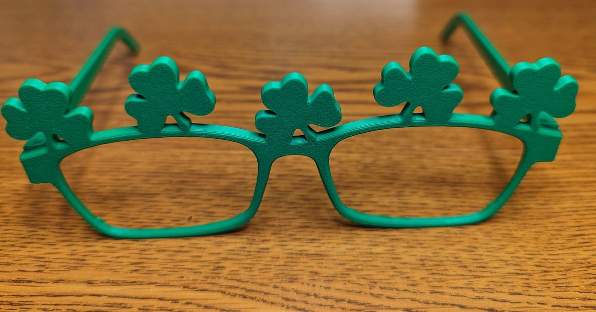Shamrock Glasses by Scott711 | Download free STL model | Printables.com