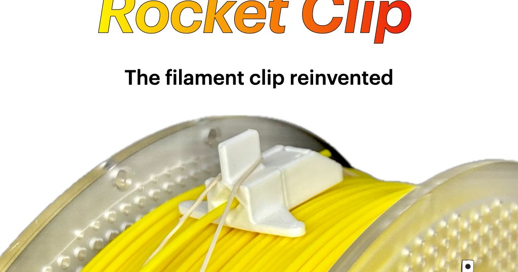 Rocket Clip ~=I> Universal Filament Clip Never lose filament tension ...