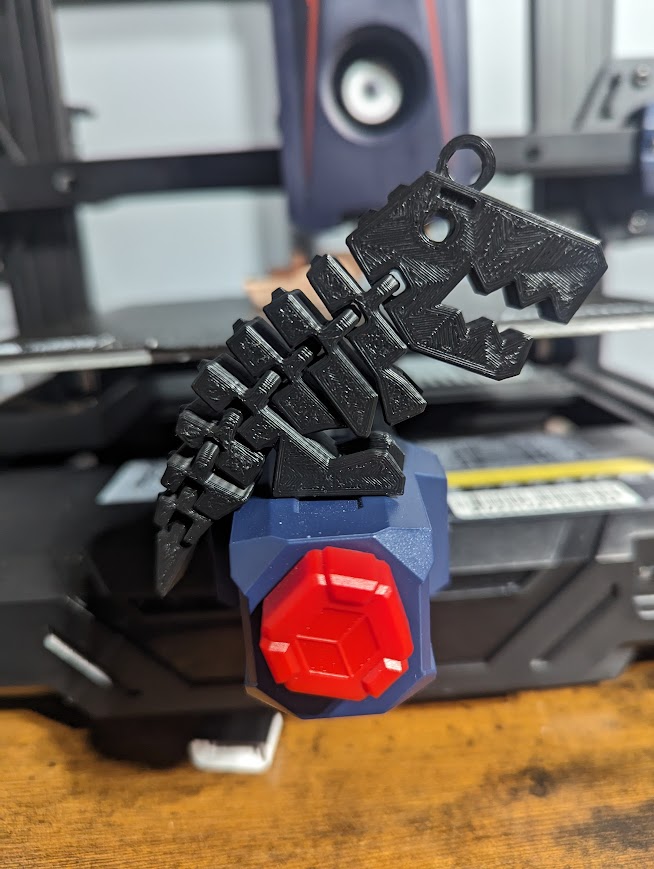 Flex rex with key ring by MyCynicalTurtle | Download free STL model ...