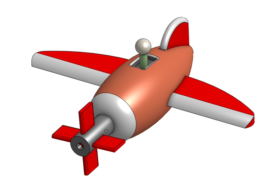 Toy Plane by Adrian Parrilla | Download free STL model | Printables.com