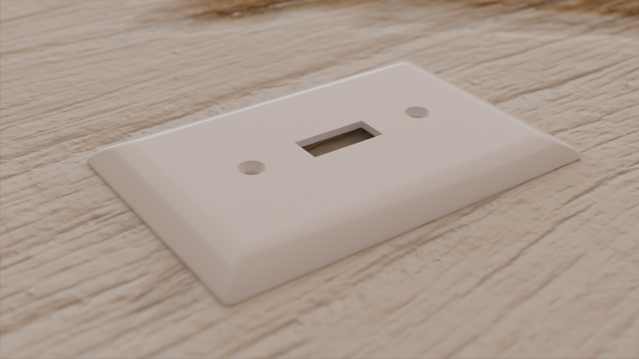 Oversized Single Light Switch Plate by mikethorn | Download free STL ...