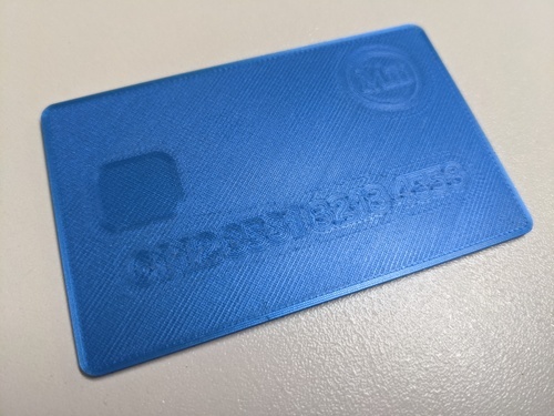 Sturdy Credit Card by Noah T | Download free STL model | Printables.com