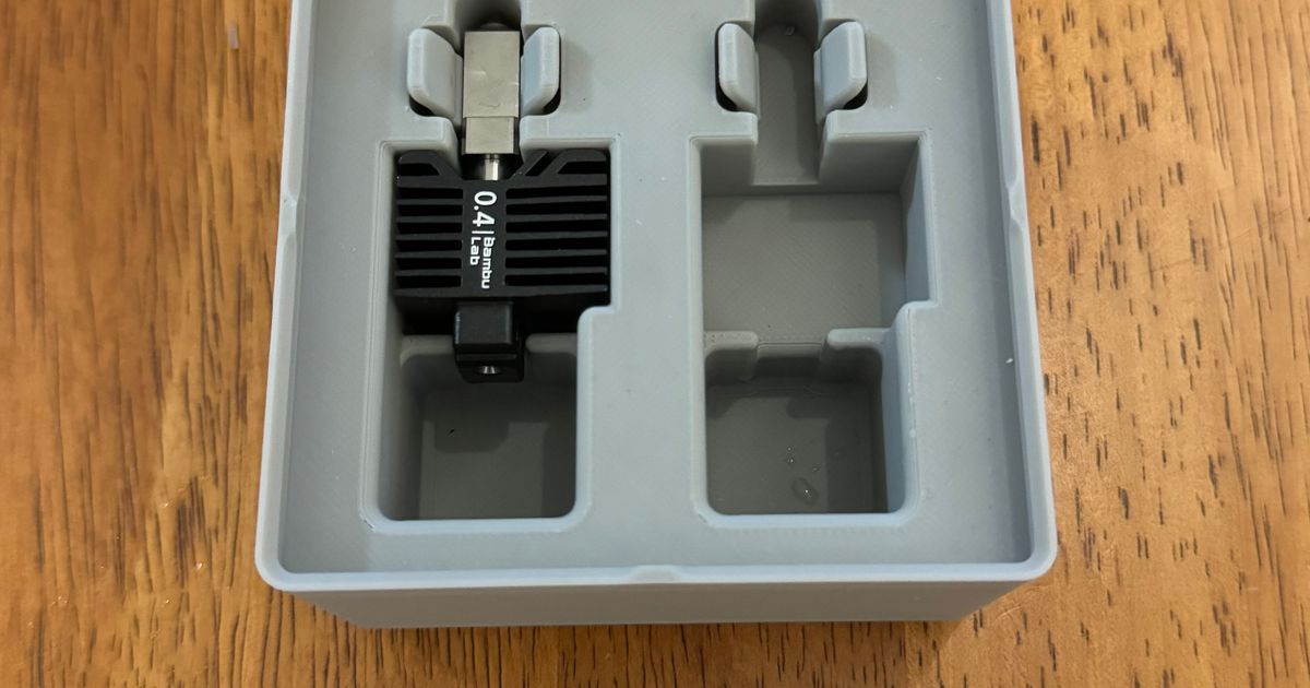 Gridfinity Bambu Hotted Holder Non Assembled by tlm | Download free STL model | Printables.com