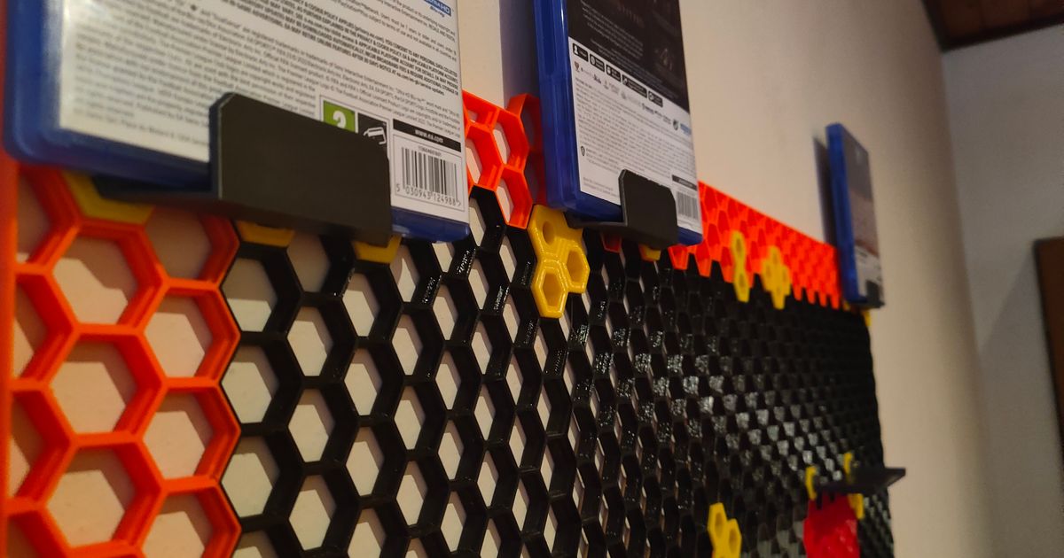 Honeycomb Wall - Blu-Ray holder by SYiD | Download free STL model ...