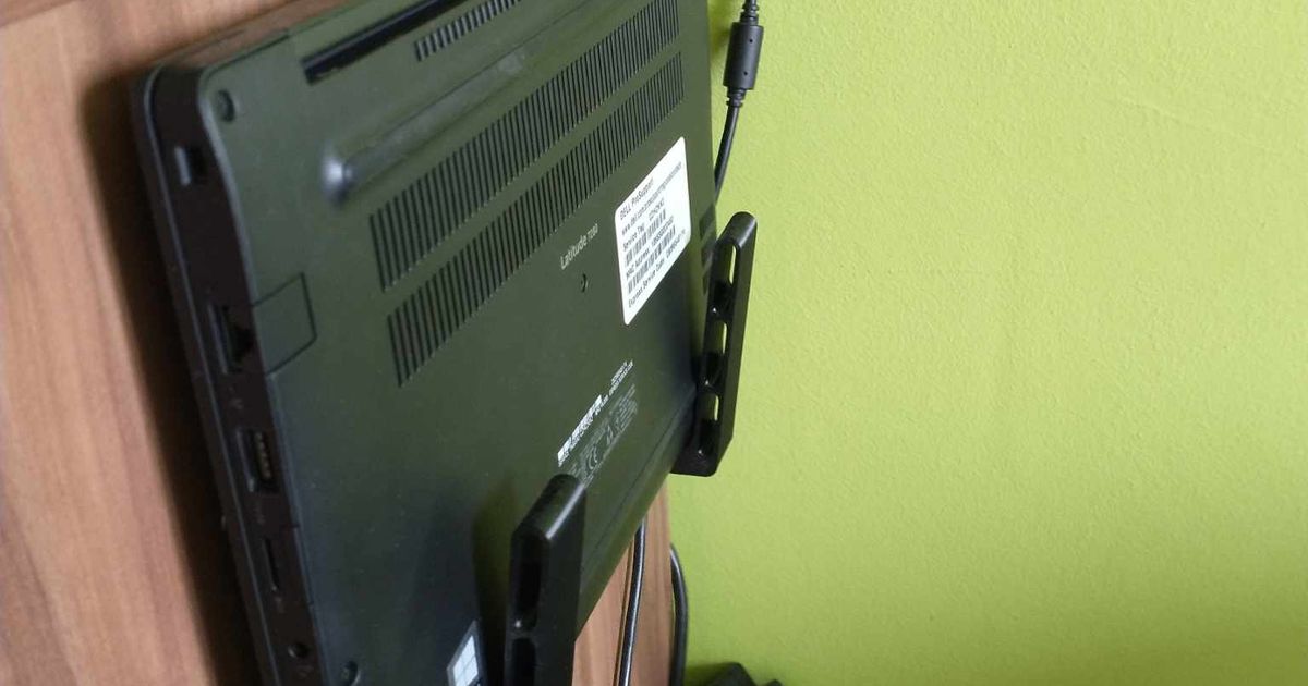 Wall mount hook for tablet or small laptop by KefirrMM | Download free ...