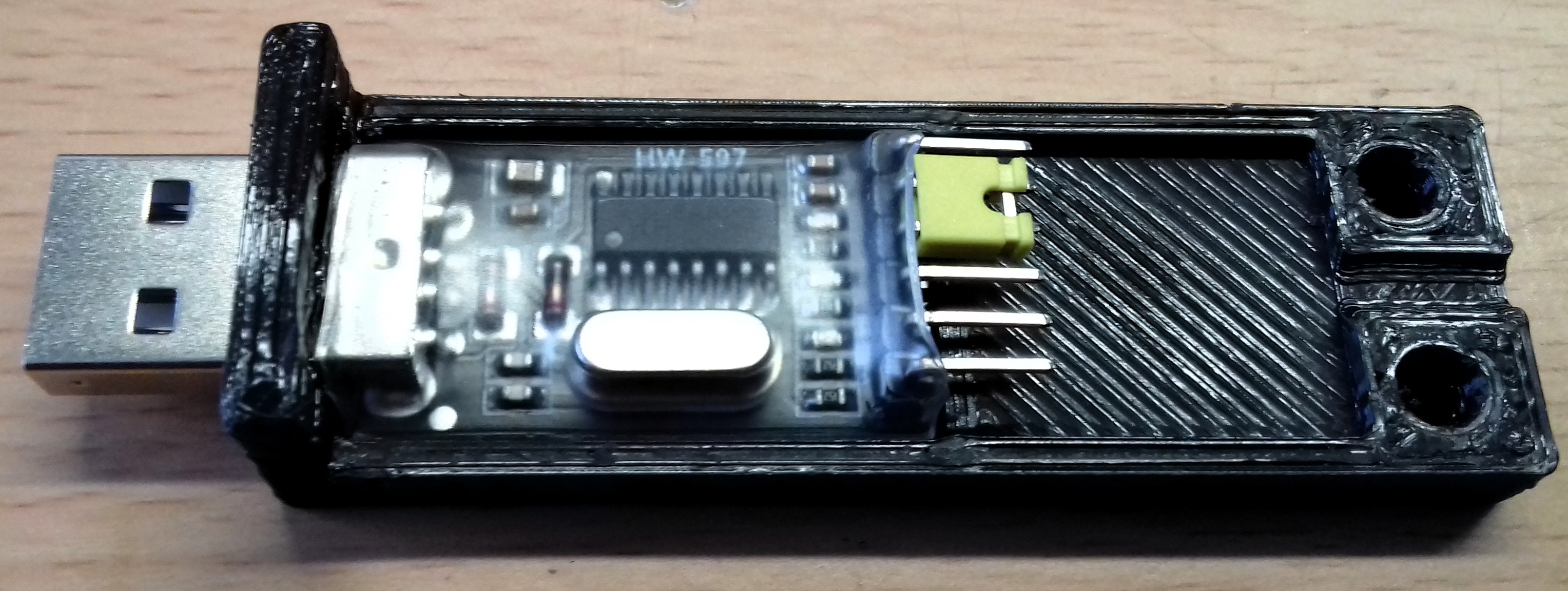 HW-597 USB to TTL adapter case by Meowsketeer | Download free STL model ...