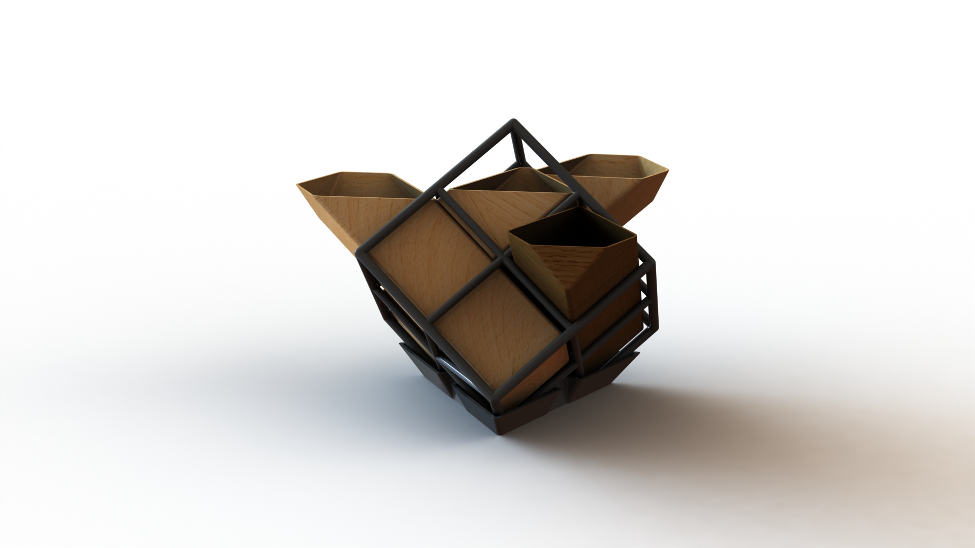 Maceta cubista (cubist flower pot) by Sisco | Download free STL model ...