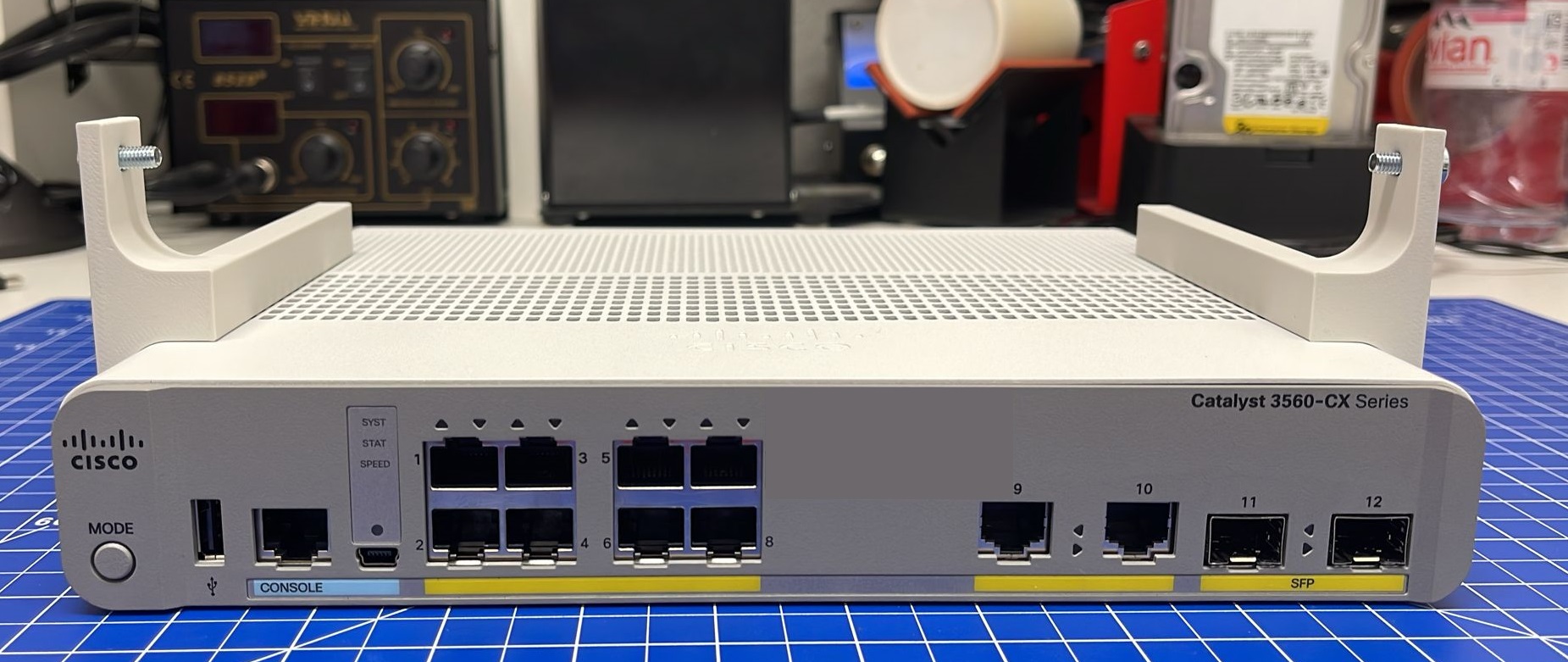 Cisco Catalyst 3560 CX Series desktop stack bracket by Jumping69 ...