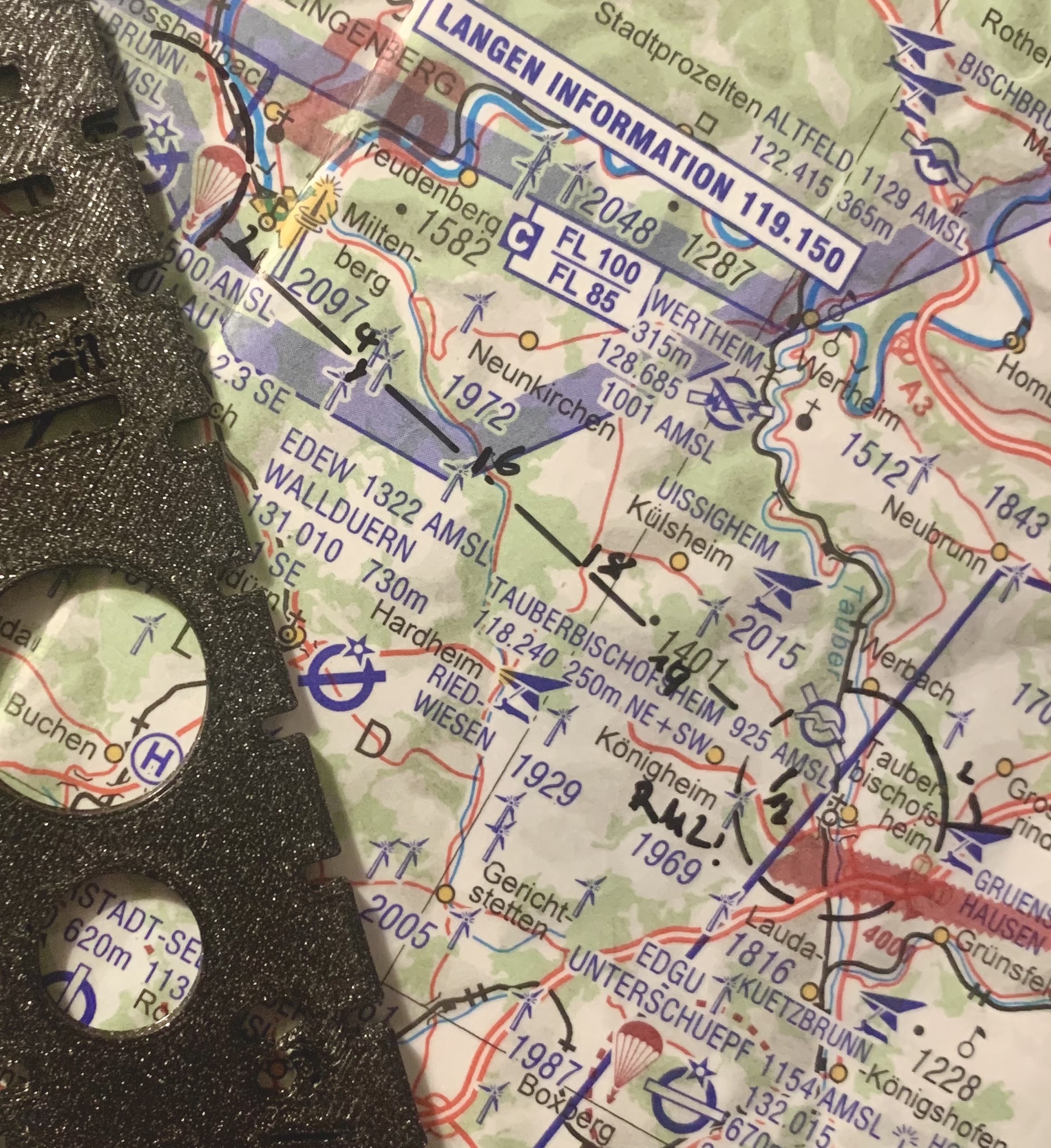 Stencil and Ruler for ICAO 1:500'000 aviation map by fhb | Download ...