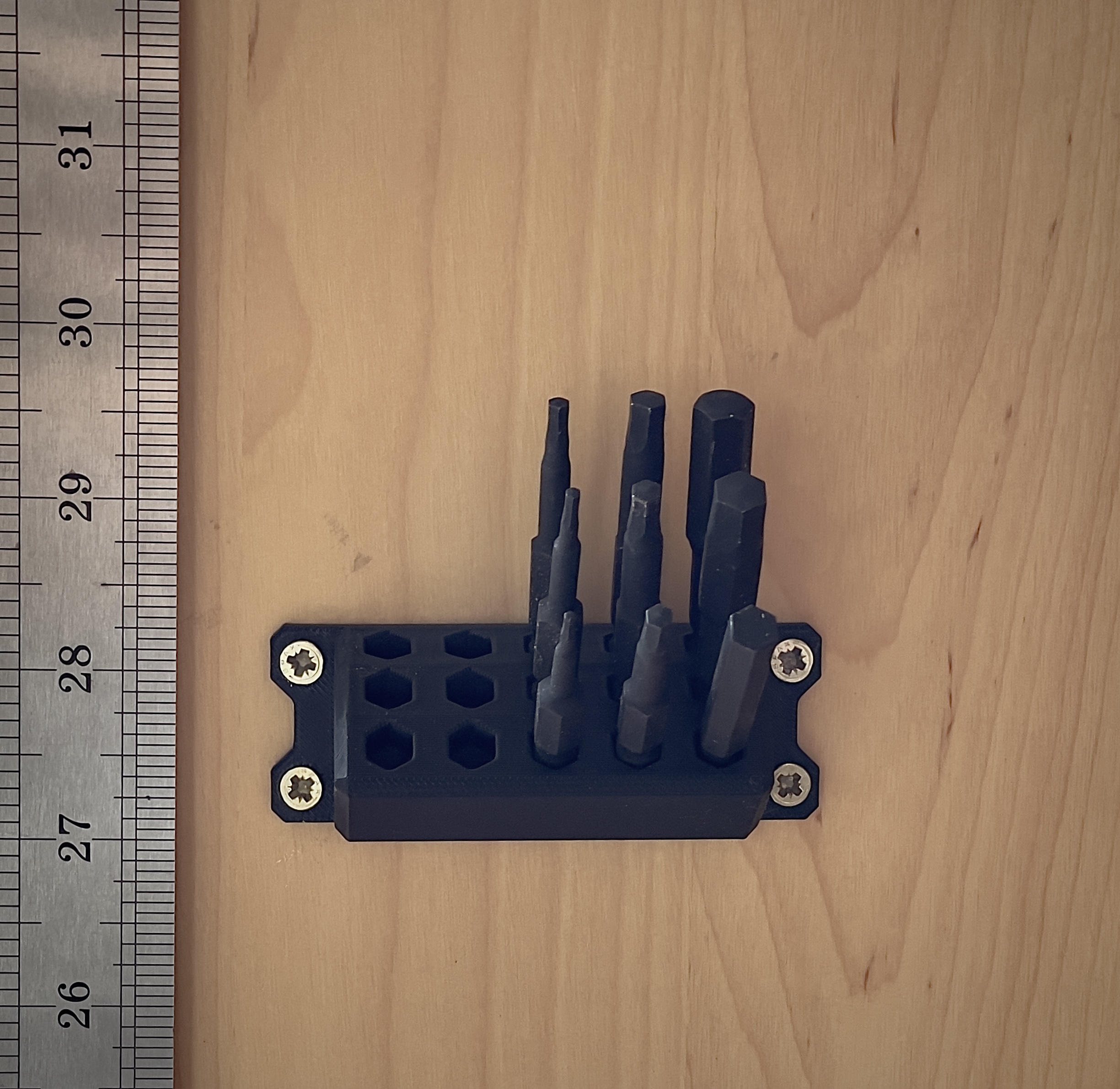 Hex bit wall mount 3 x 5 by average3D | Download free STL model ...