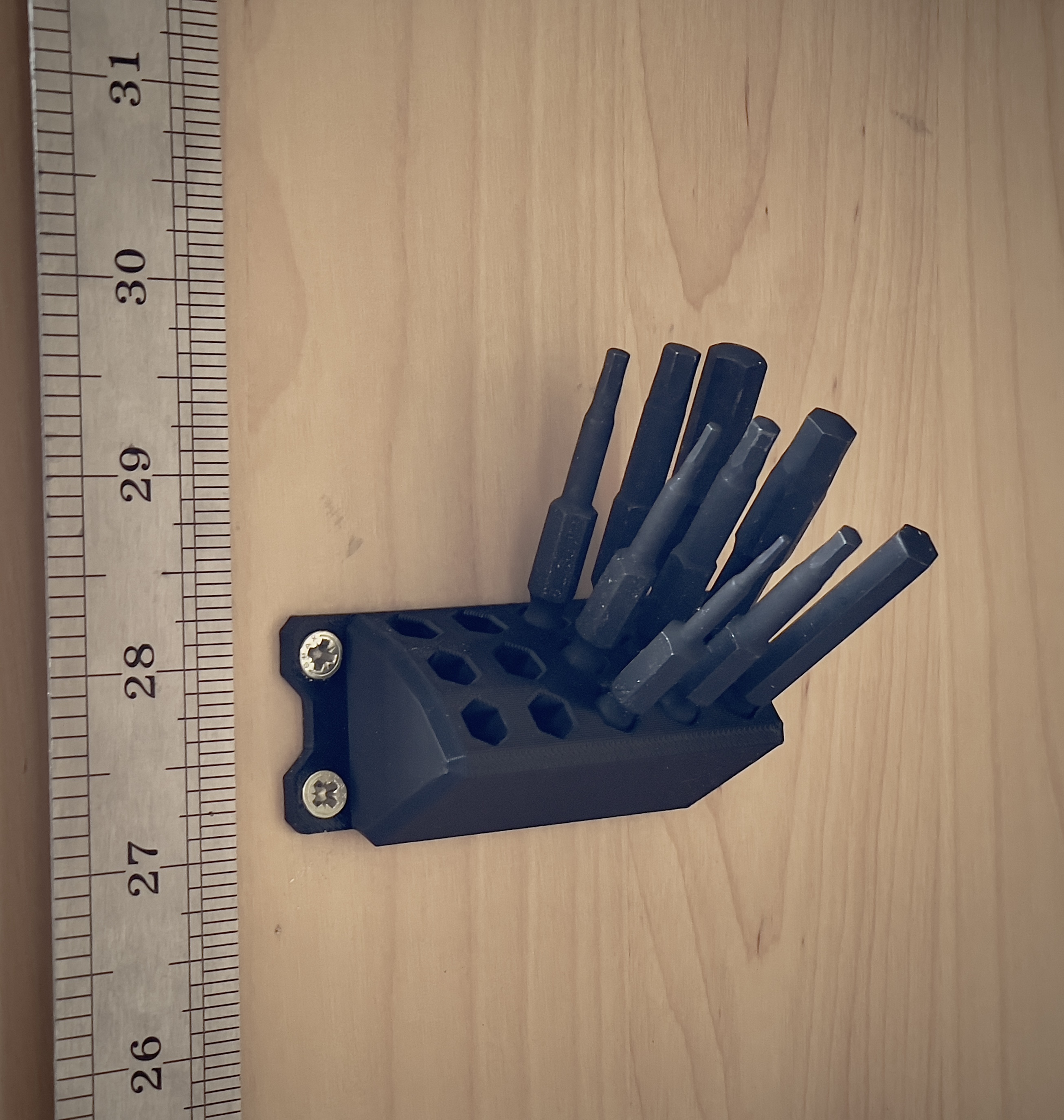 Hex bit wall mount 3 x 5 by average3D | Download free STL model ...