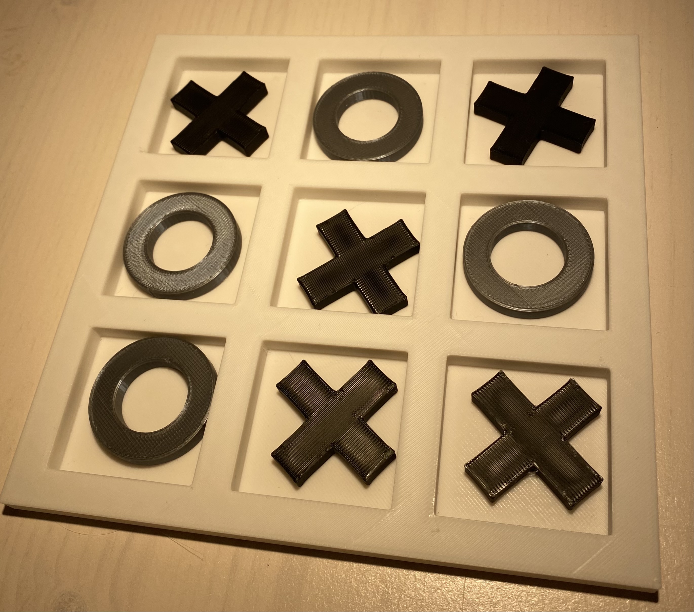 Tic Tac Toe Board Circles And Crosses By Mathild3 Download Free Stl Model 