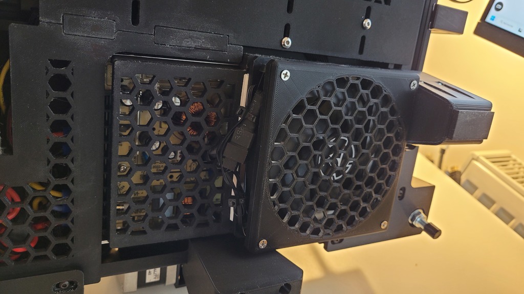 PSU FAN COVER 120mm FAN HoneyComb by MD_CAD_Creation | Download free ...