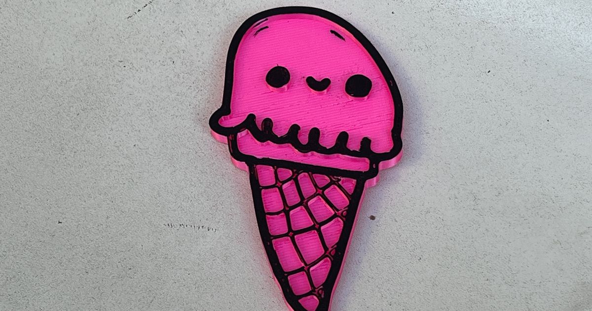 A cute ice cream cone by Leon Brocard | Download free STL model ...