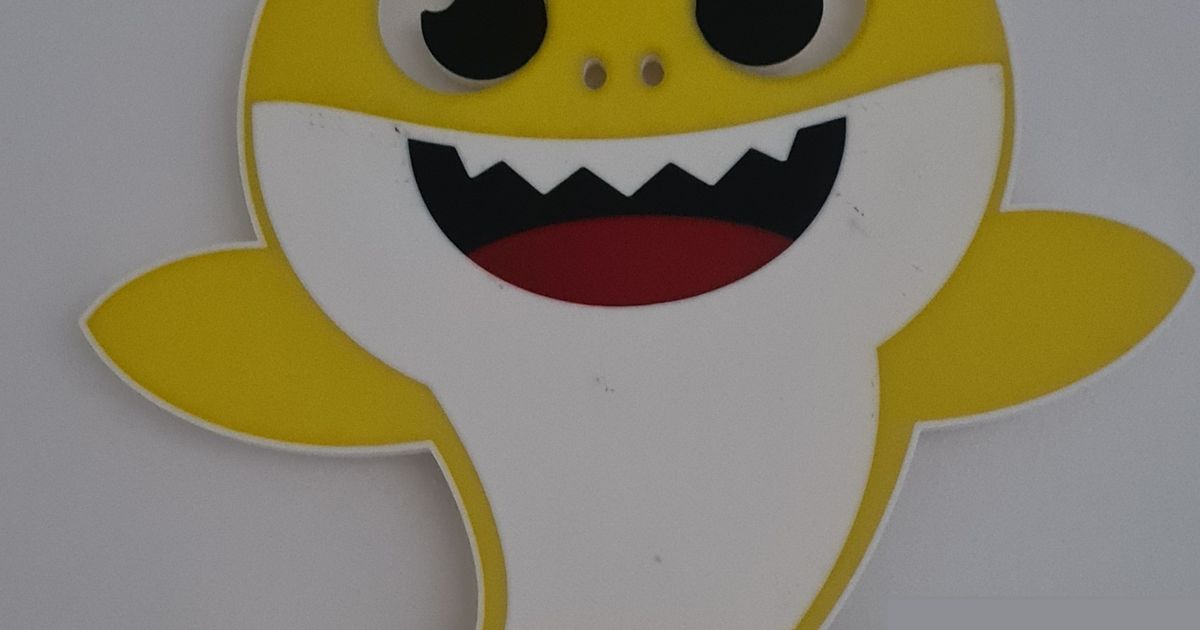 Babyshark wall art by JS | Download free STL model | Printables.com