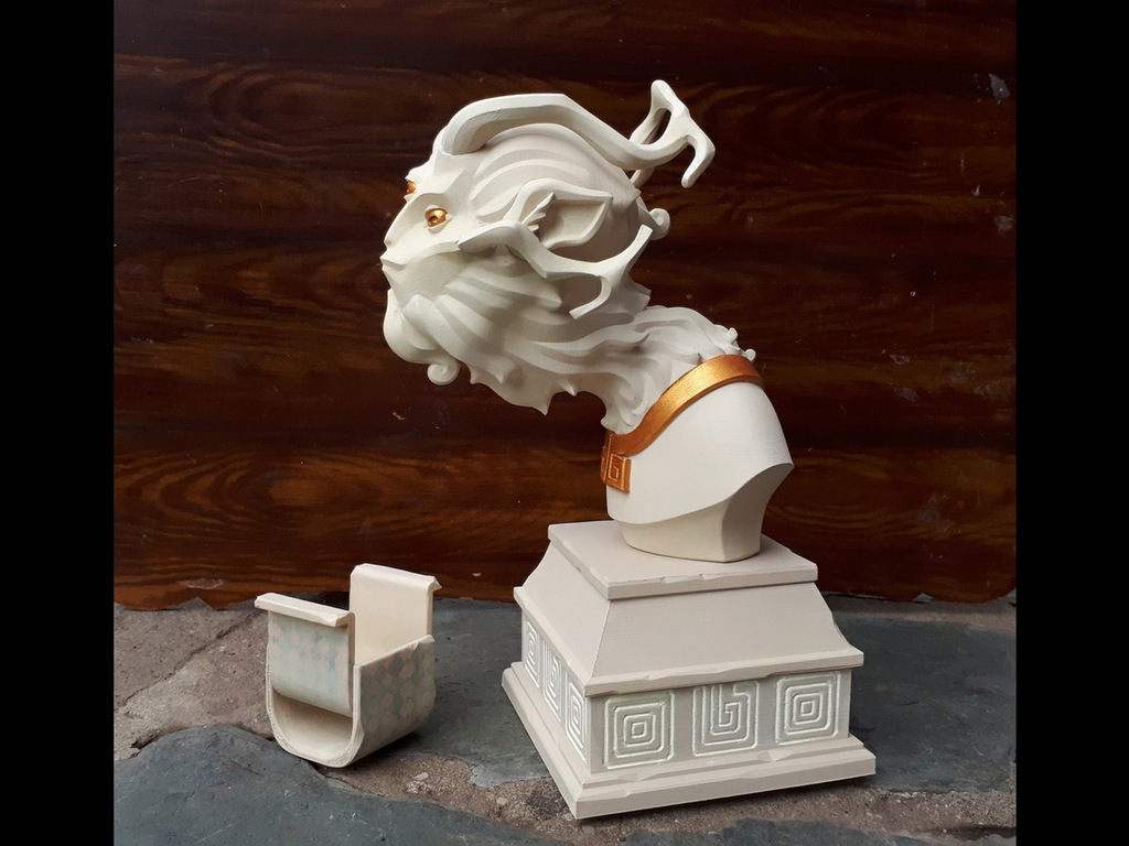 Nomai statue (outer wilds)(plus glowing eyes) by WaRi | Download free ...
