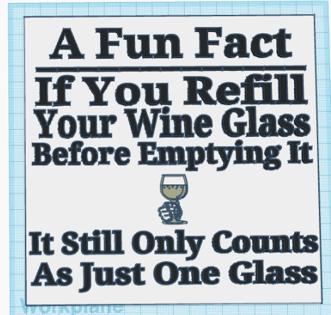 Wine Glass Sign by Phantom Printer | Download free STL model ...