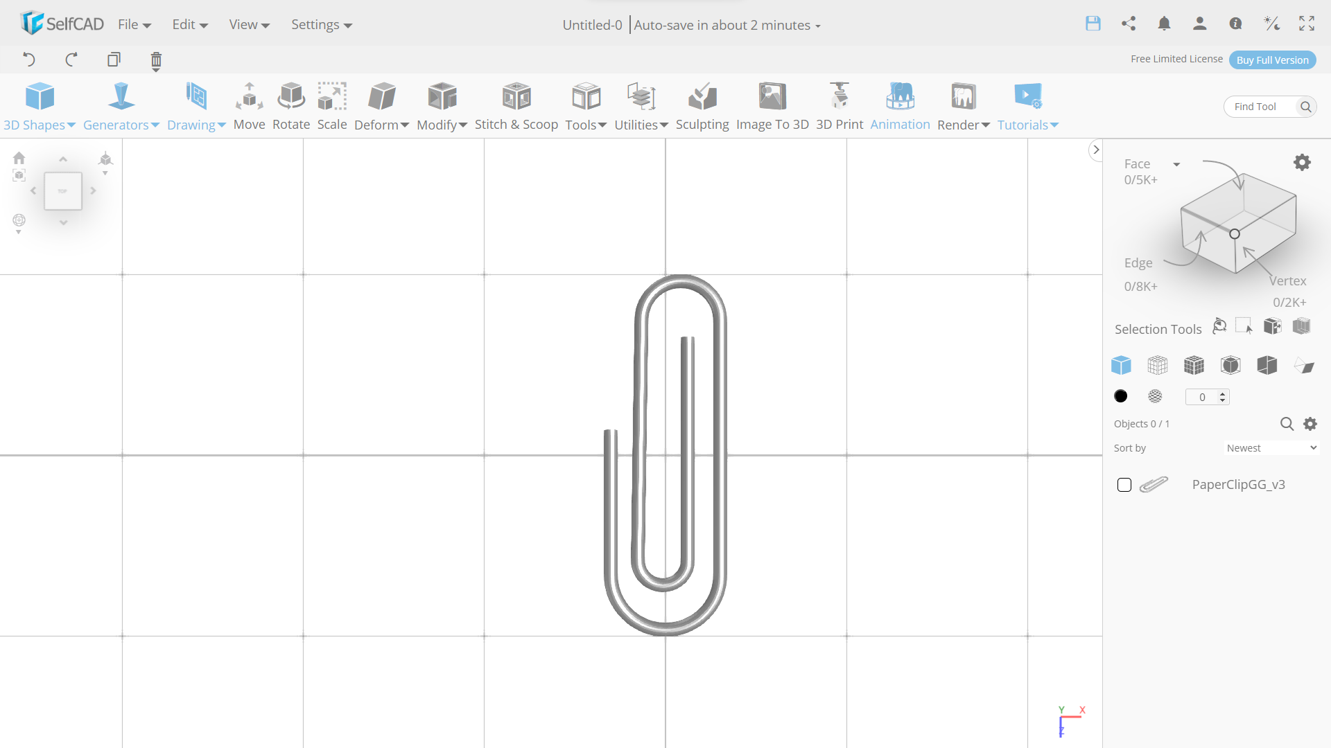 Oversized Paperclip by Grant | Download free STL model | Printables.com