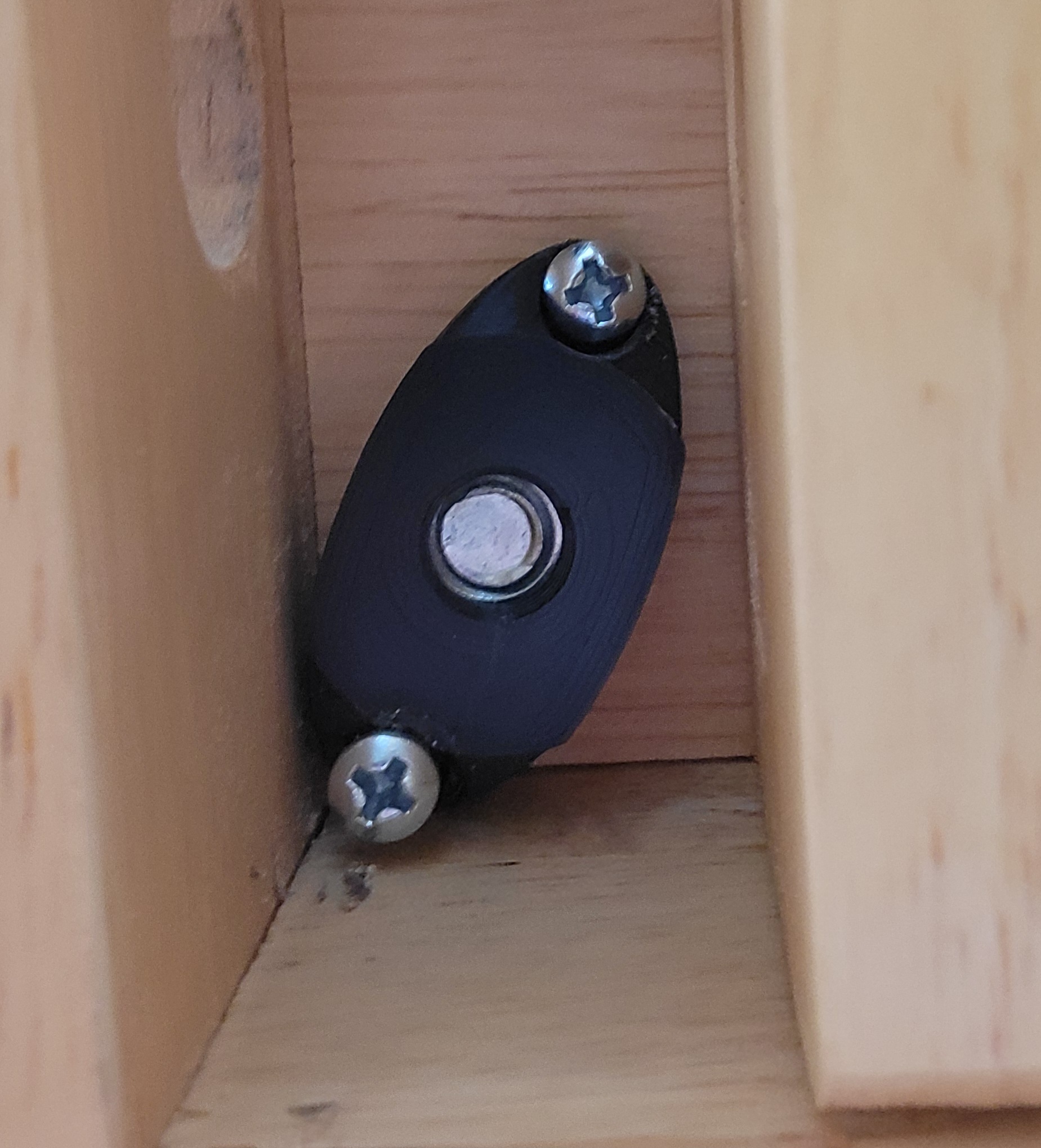 Nut and washer retaining brackets holders for mounting under benchtop ...