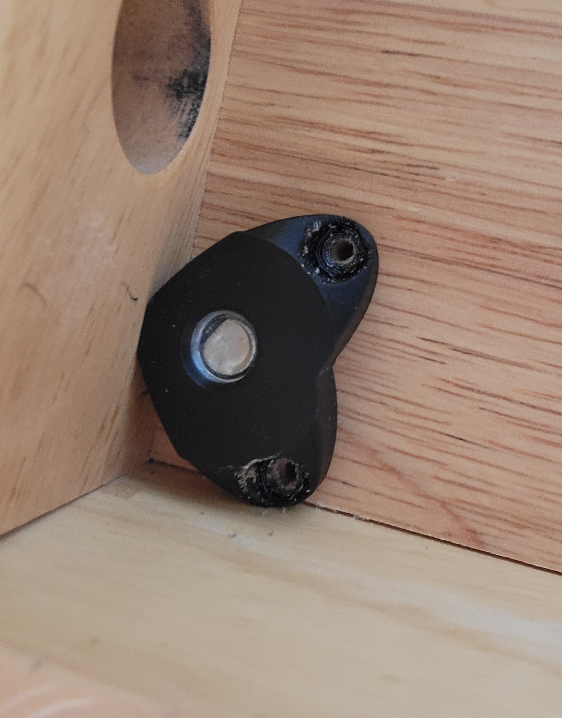 Nut and washer retaining brackets holders for mounting under benchtop ...