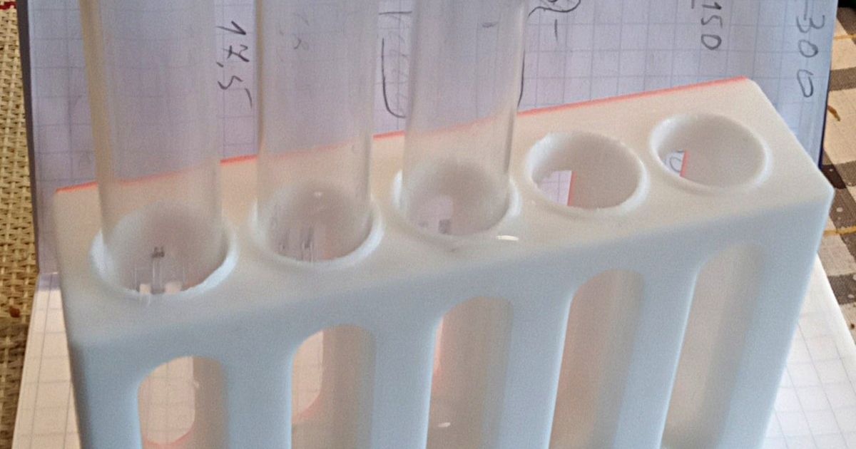 Test Tube Stand (parametric, OpenSCAD) by Temara | Download free STL ...