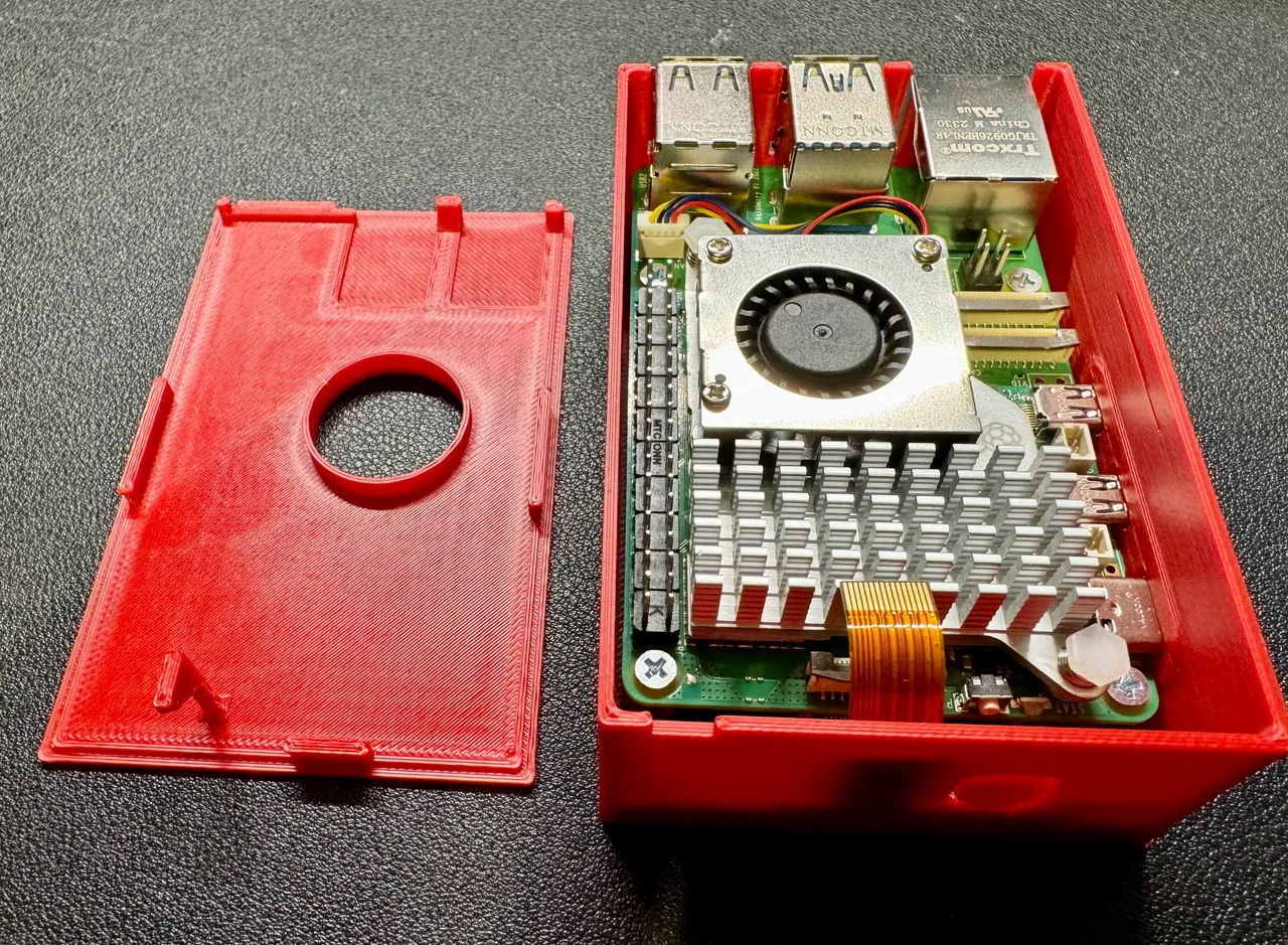 Pi5 Case with HatDrive! and active Cooler by TravisWilder | Download ...