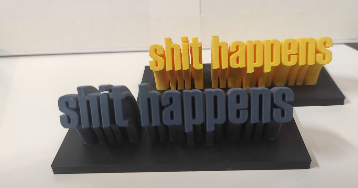 funny written 3 d by Mark | Download free STL model | Printables.com