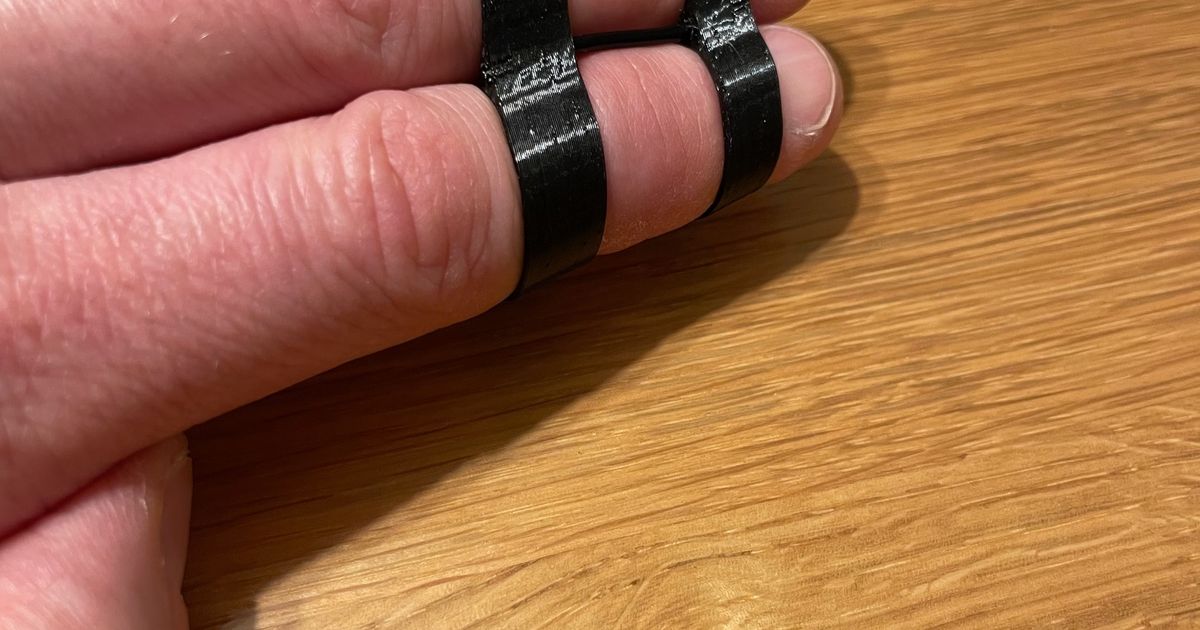 Finger splint for strapping by LudoM | Download free STL model ...