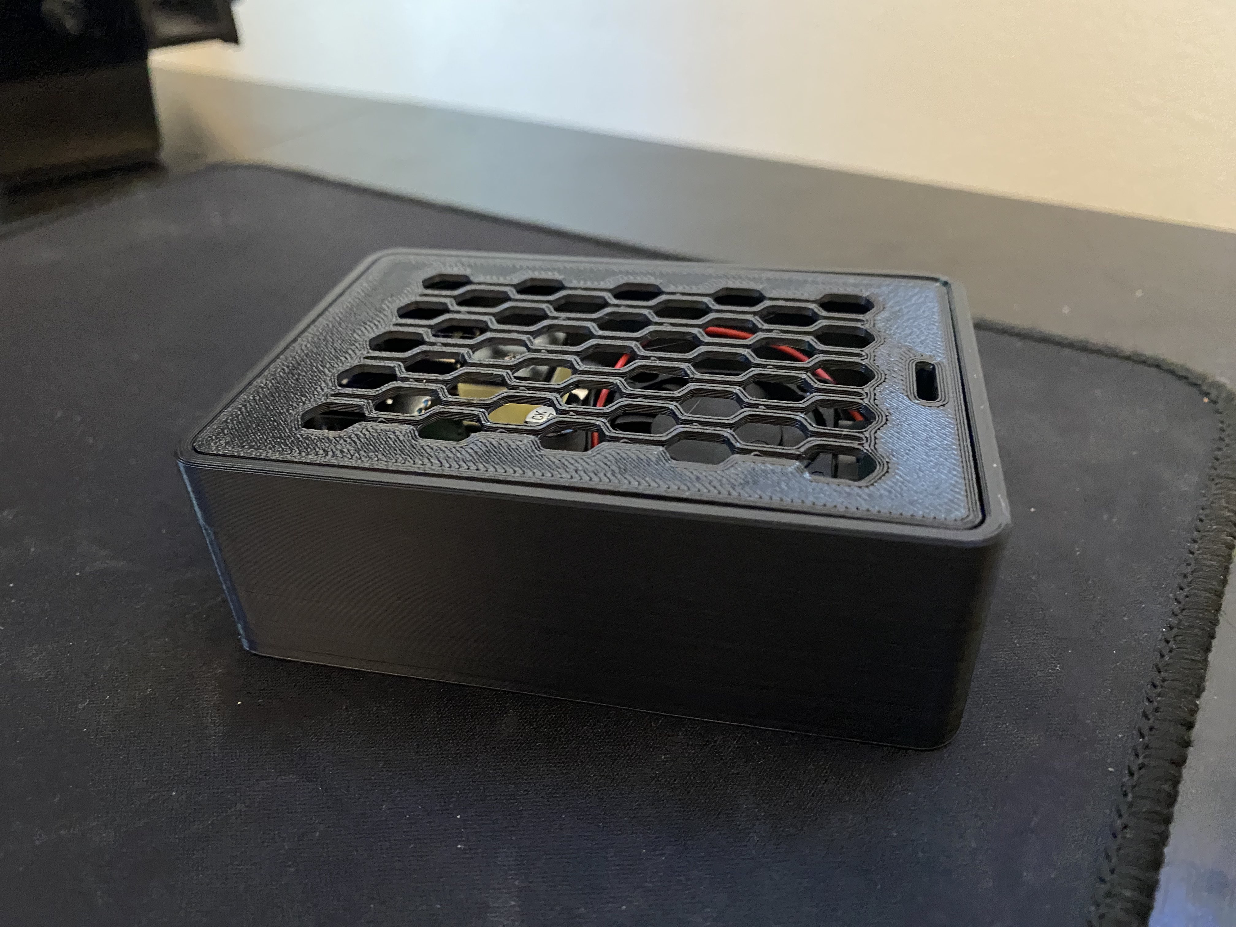 RPi 4 Case to fit GeekPi PoE Hat by pepson | Download free STL model ...