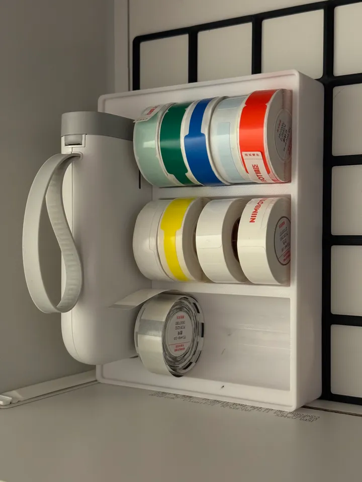 Gridfinity Niimbot D11 + Labels by palmenmichiel | Download free STL ...