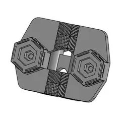 Two pin honey comb wall connector by Yirii Shevchuk | Download free STL ...