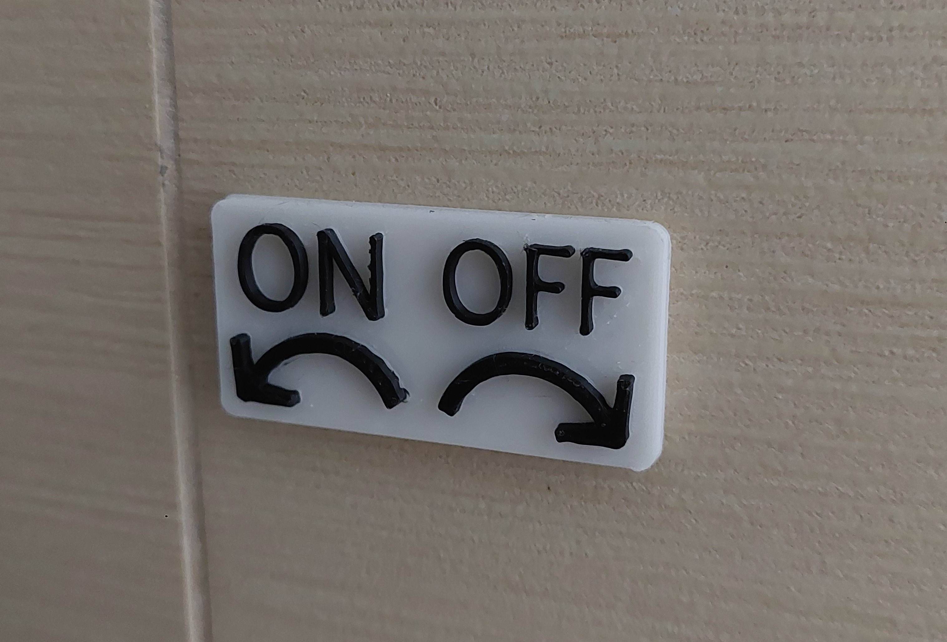On Off rotating knob sign by Divadis | Download free STL model ...