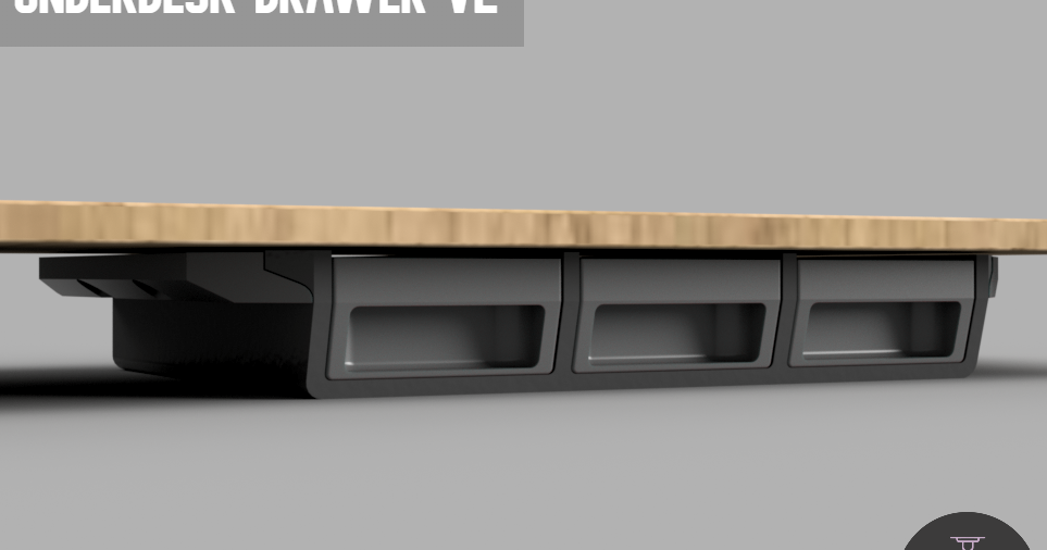 Under-Desk Drawer V2 par Vixvvo3D | Téléchargez gratuitement un modèle ...