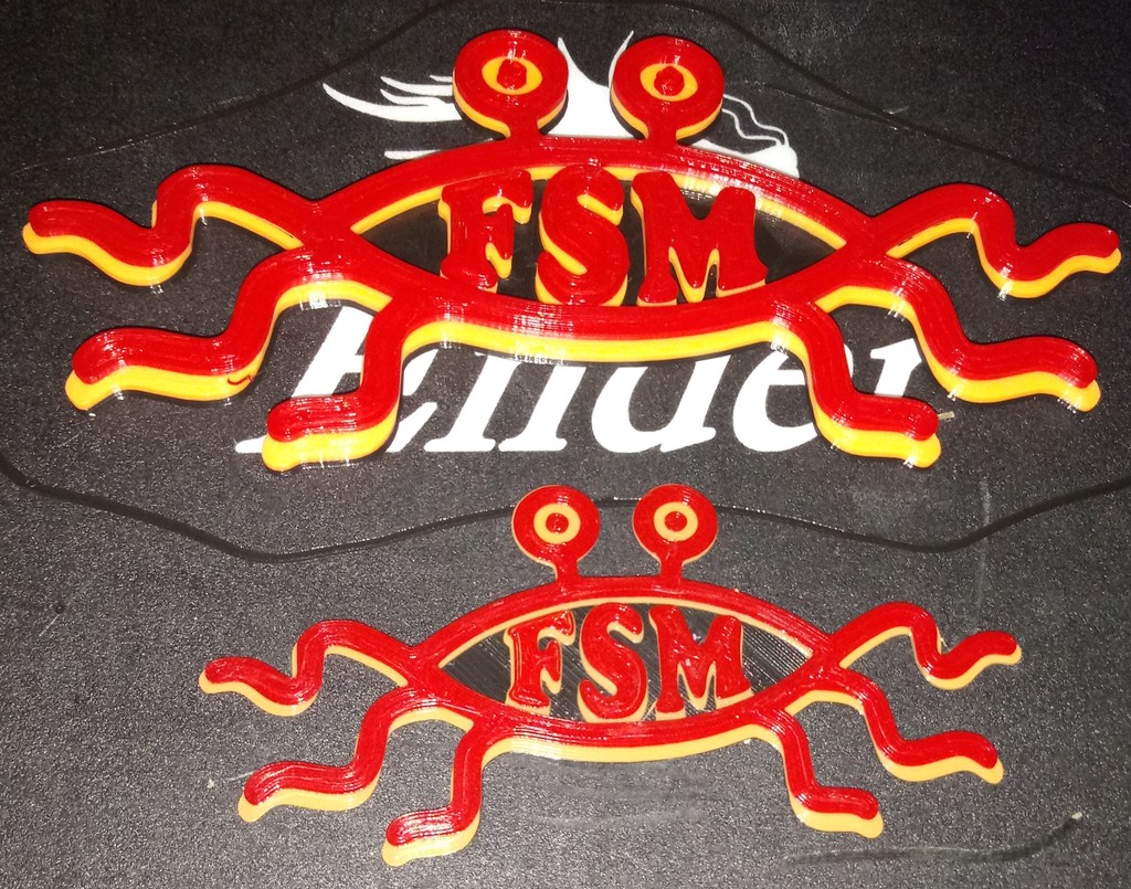 Flying Spaghetti Monster "Fish" CotFSM by hugabaloo | Download free STL ...