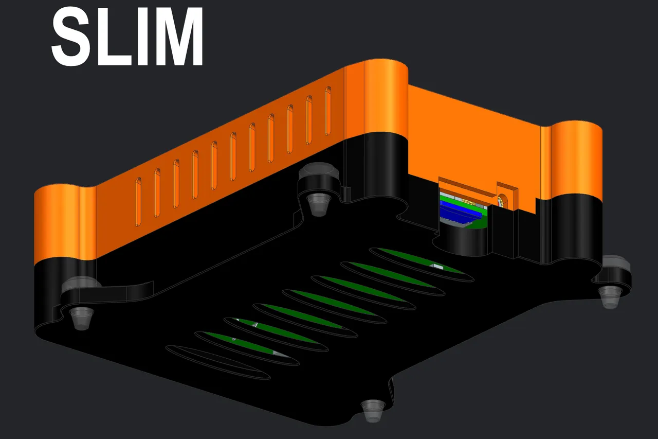 Raspberry Pi 5 case incl. slim version by RonnyS | Download free STL ...