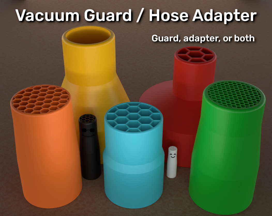 Vacuum Guard Hose Adapter by DVD | Download free STL model | Printables.com