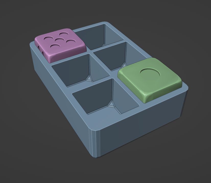 Dice Tray/ Holder by Kiwi | Download free STL model | Printables.com