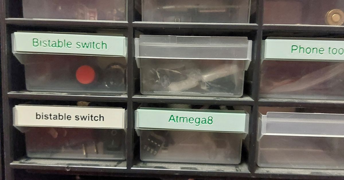 Customizable Lidl organiser labels by Zrzyck | Download free STL model ...