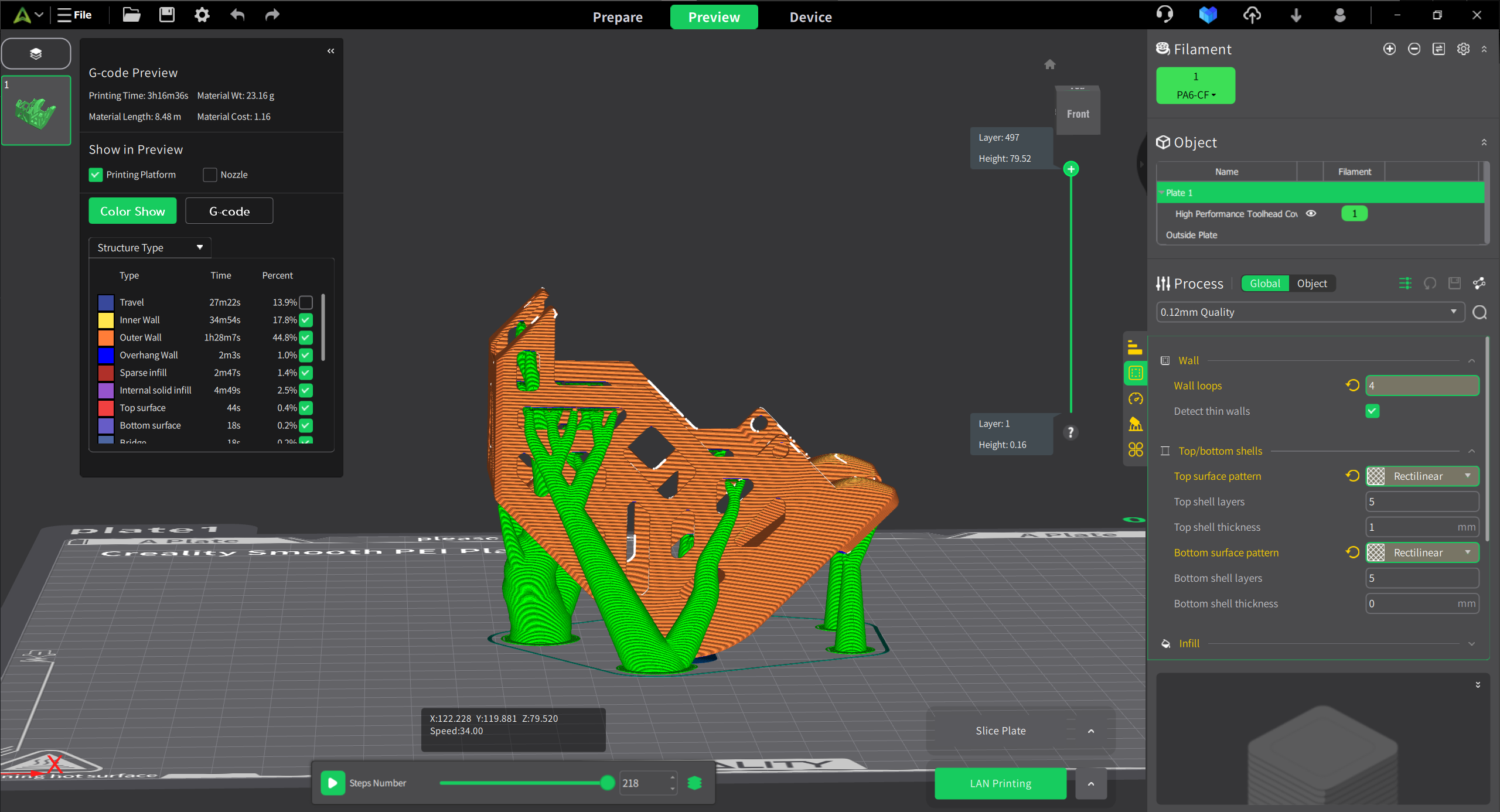 High Performance Print Head Cover for Creality K1 & K1 Max (Rounded ...