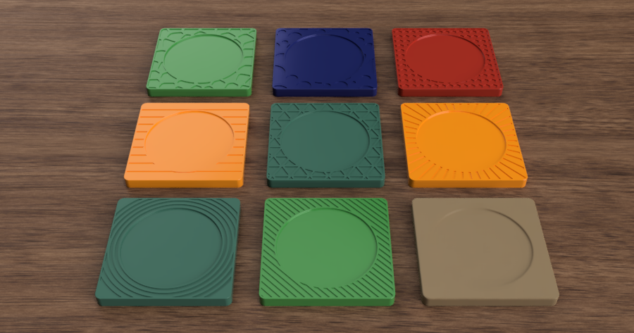 8+1 Coaster Pack by Epiales | Download free STL model | Printables.com