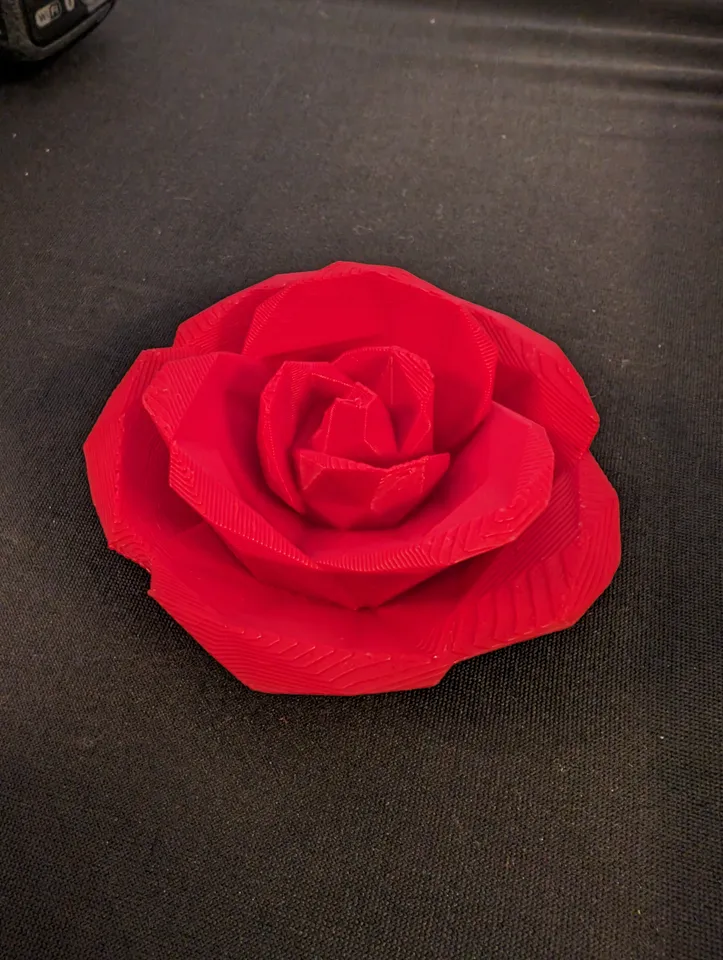 Low Poly Rose by Black0ut | Download free STL model | Printables.com