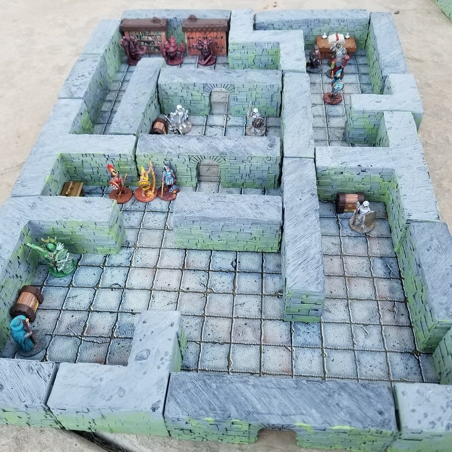 Easy-Print Modular Dungeons by Ellie_Valkyrie | Download free STL model ...