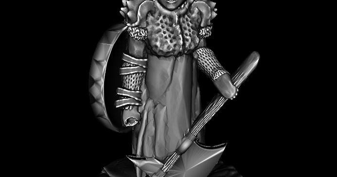 Easy-Print Axe-Wielding Shieldmaiden by Ellie_Valkyrie | Download free ...