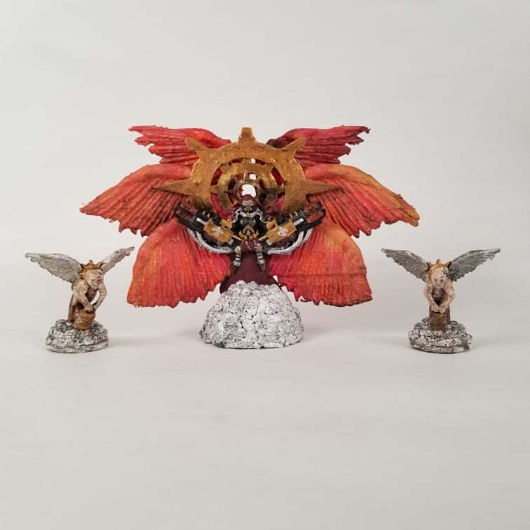 Flaming Saint With Cherub Support by Ellie_Valkyrie | Download free STL ...