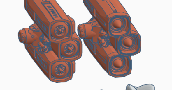 Triple Rotor Pod Engines For Martian Racing Federation (Gaslands) by ...