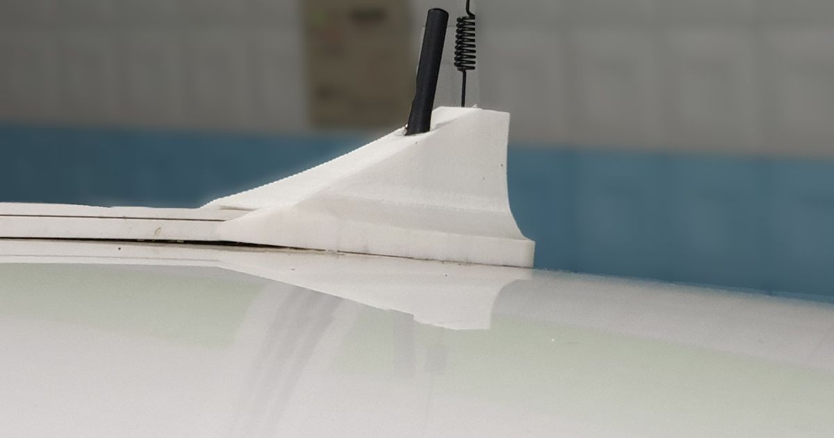 Shark fin antenna housing by reason_rock | Download free STL model ...