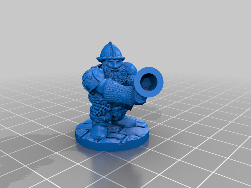 Dwarf Hero With a Musket by Ellie_Valkyrie | Download free STL model ...